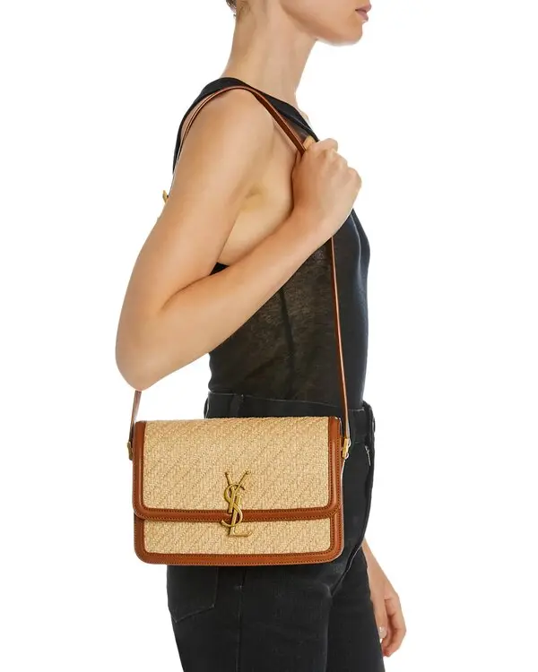 Saint Laurent Shoulder Bag - Natural Sand/Brick | Editorialist